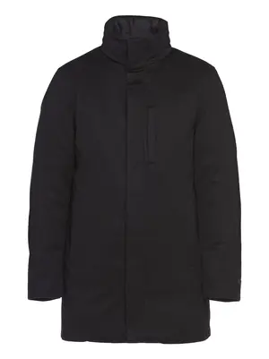Prada Cashmere-silk Padded Jacket - Black