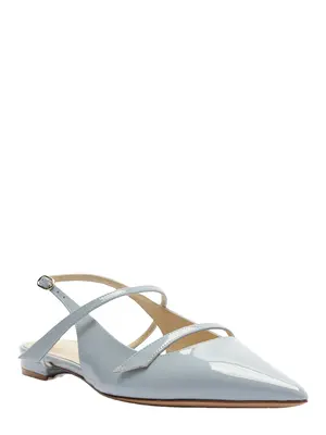 ALEXANDRE BIRMAN Alexandre Birman Tita Pointed Toe Slingback Flats Azzuro