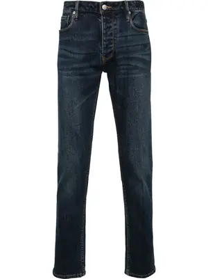 Emporio Armani J75 Low-rise Slim-fit Jeans - Blue