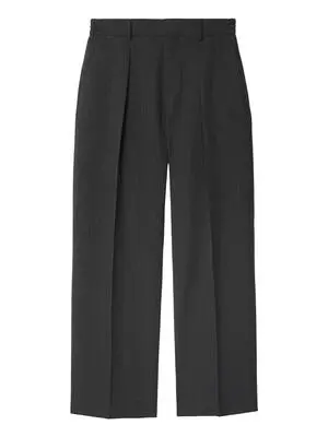 Burberry Burberry Wool Tailored Trousers Grey