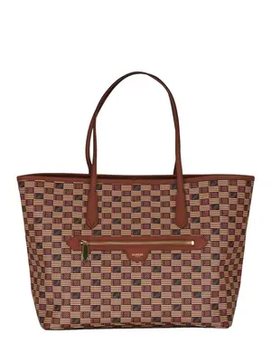 Moreau Monogram Canvas Tote Bag - Brown