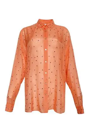 OSÃ©REE Gem Long Shirt - Peach