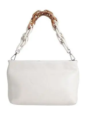 GIANNI CHIARINI Gianni Chiarini Leather Handbag With Detachable Shoulder Strap Grey