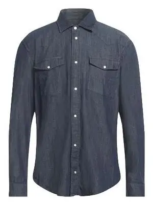 DONDUP Denim Shirt Size Cotton, Elastane - Blue