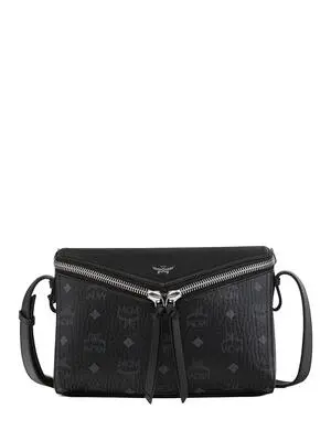 Mcm Diamant Shoulder Bag - Black