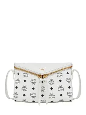 Mcm Diamant Shoulder Bag - White