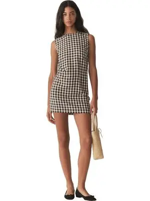 DÔEN Coralie Dress - Black Marilyn Gingham