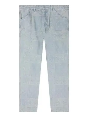 PLEASURES Merit Denim Work Pant - Blue
