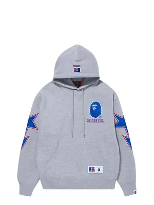 A BATHING APE X Russell Pullover Hoodie - Grey