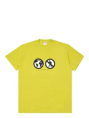 Supreme Save The Planet Tee 'sulfur' Yellow