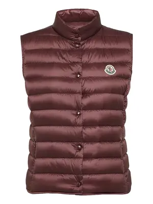 Moncler Moncler Liane Logo Down Vest Red