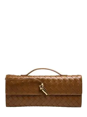 Bottega Veneta Bottega Veneta Long Andiamo Intrecciato Clutch 2599 Amber-m Brass
