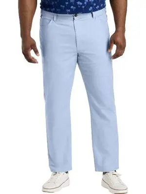 OAK HILL BY DXL Straight-fit 5-pocket Pants - Chambray