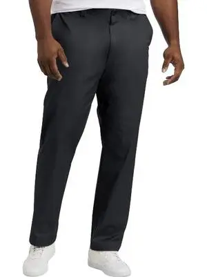 OAK HILL BY DXL Straight-Fit Tech Pants Anthracite