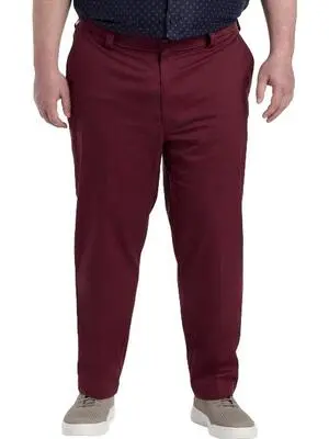 OAK HILL BY DXL Straight-Fit Tech Pants Zinfandel