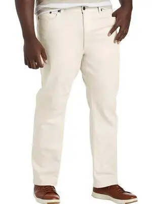 TRUE NATION BY DXL Garment Dyed Stretch Twill Pants Sea Salt