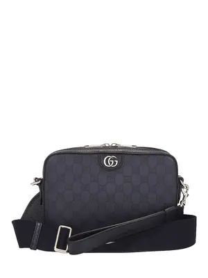 Gucci Gg Supreme Ophidia Crossbody Bag - Navy