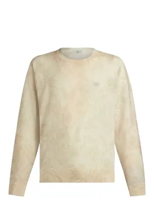 Etro Paisley Intarsia-knit Jumper - Neutrals