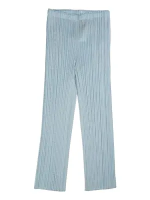 Issey Miyake Plissé-effect Slim-cut Trousers - Blue