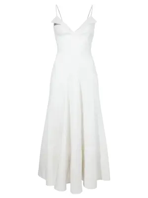 Proenza Schouler Ruby Sleeveless Maxi Dress - Neutrals