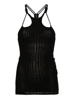 Isabel Marant Debra Fine-ribbed Tank Top - Black