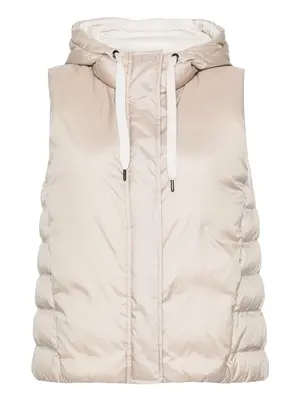 Brunello Cucinelli Monili-detail Padded Gilet - Neutrals