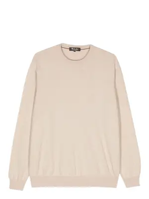 Loro Piana Knitted Cashmere Jumper - Neutrals