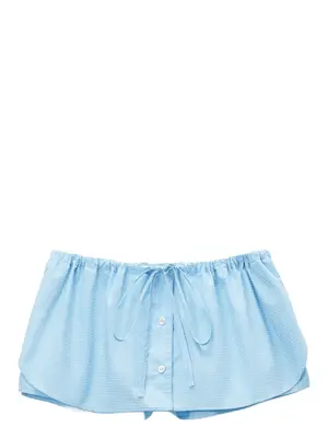 Alexander Wang Crystal-embellished Skort - Blue