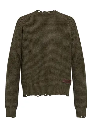 Dsquared2 Logo-patch Knitted Jumper - Green