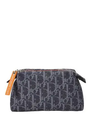 Dior Christian Dior Trotter Denim Flight Pouch Navy