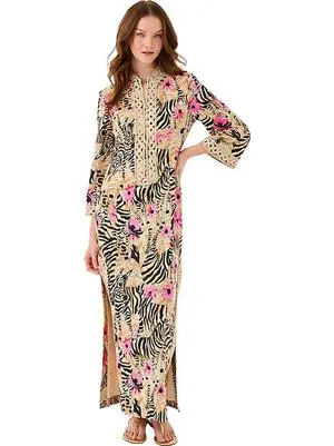 Lilly Pulitzer® Shealyn Stretch Maxi Caftan Rutabaga El Morocco