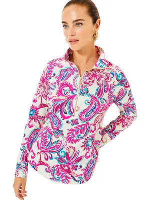 LILLY PULITZER UPF 50+ Skipper Popover Coconut Flitting About