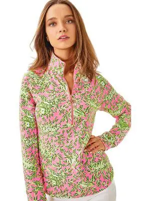 LILLY PULITZER UPF 50+ Skipper Popover Rousseau Pink Mane Character Energy