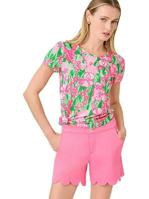 LILLY PULITZER Etta Scoop Neck Top - Putting Green Hannah