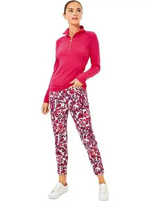 LILLY PULITZER UPF 50+ Luxletic 28' Corso Pant Coconut Slice Of Paradise Golf