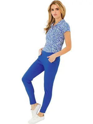 LILLY PULITZER UPF 50+ Luxletic 28' Corso Pant Martinique Blue