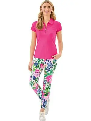LILLY PULITZER UPF 50+ Luxletic 28' Corso Pant Multi Endless Summers Golf