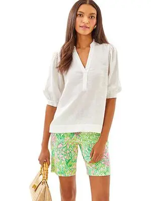 LILLY PULITZER Natia Knit Short Fauna Green Lime Feeling Good