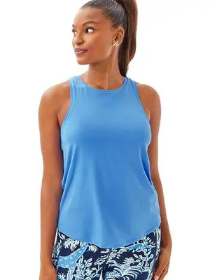 LILLY PULITZER UPF 50+ Luxletic Westley Active Tank Sunwashed Blue