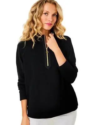 LILLY PULITZER Ashlee Half-Zip Pullover Noir
