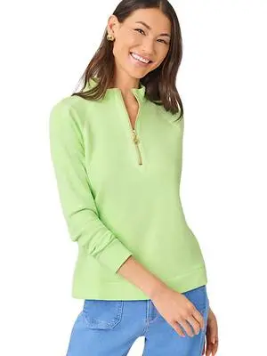 LILLY PULITZER Ashlee Half-zip Pullover - Pistachio Macaron