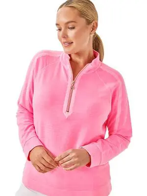 LILLY PULITZER Ashlee Half-Zip Pullover Rousseau Pink