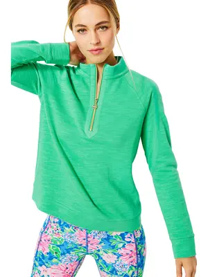 LILLY PULITZER Ashlee Half-Zip Pullover Spearmint