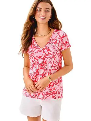 Lilly Pulitzer® Meredith Tee Cane Coral Crab Collab