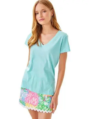 Lilly Pulitzer® Meredith Tee Fresh Water Blue