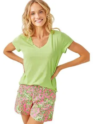Lilly Pulitzer® Meredith Tee Jade Lime