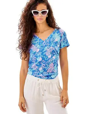 Lilly Pulitzer® Meredith Tee Sunwashed Blue Citrus Crush