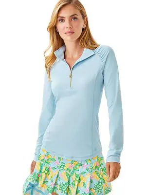 LILLY PULITZER UPF 50+ Luxletic Justine Pullover Bluette