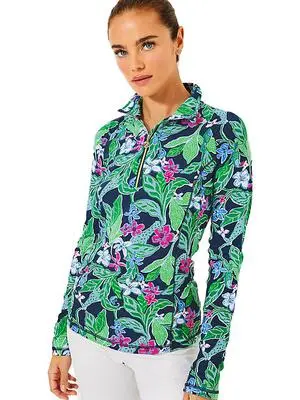 LILLY PULITZER UPF 50+ Luxletic Justine Pullover Multi Untamed