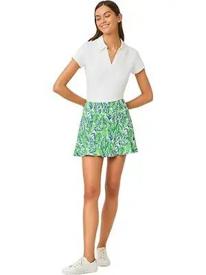 LILLY PULITZER Upf 50+ Luxletic Zadora High Rise Skort - Putting Green Lilly Of The Valley
